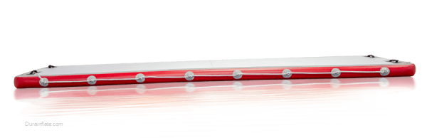 Inflatable rescue walkway used in water, unstable terrain and ice